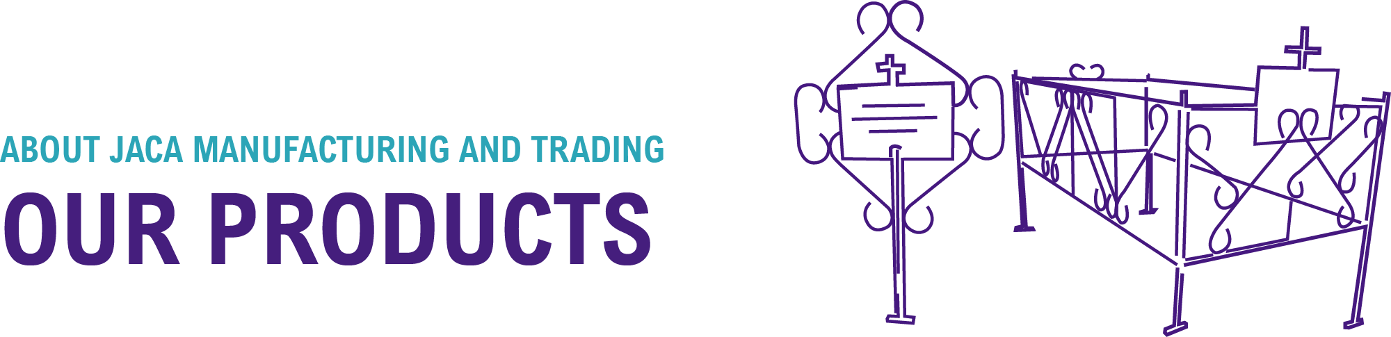 Products- Grave Crosses & Rails – JACA Manufacturing & Trading